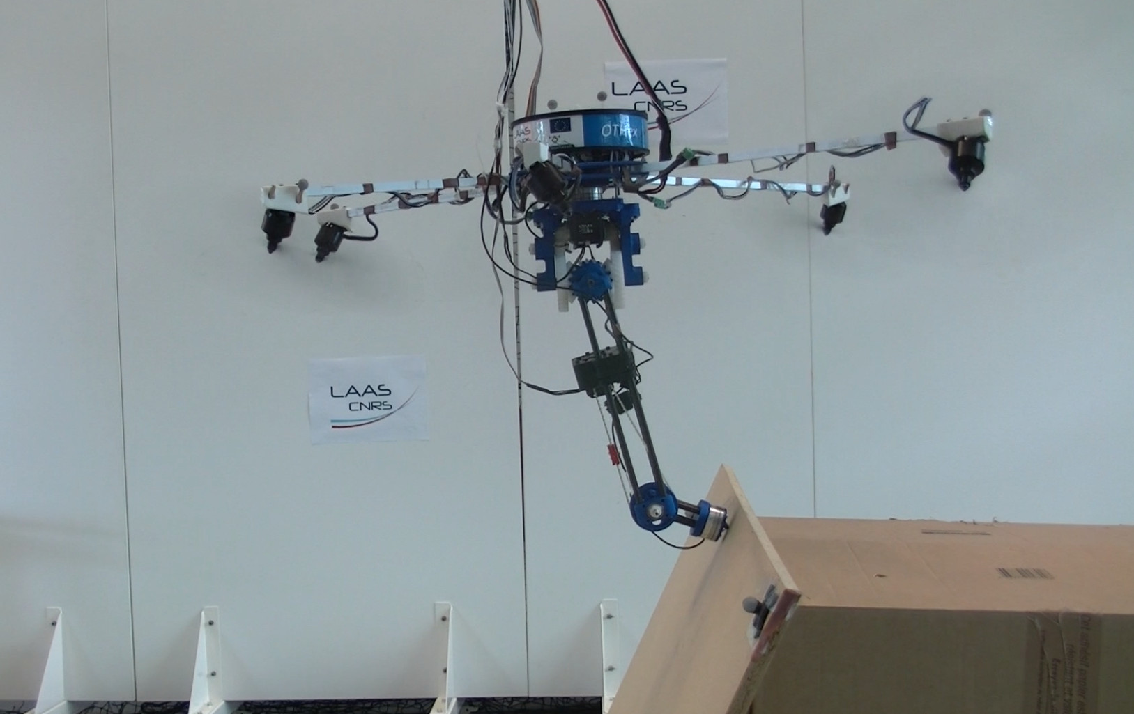 Direct Force Feedback Control And Online Multi Task Optimization For Aerial Manipulators